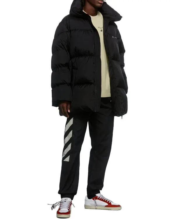 Off-White Logo Belted Puffer Jacket