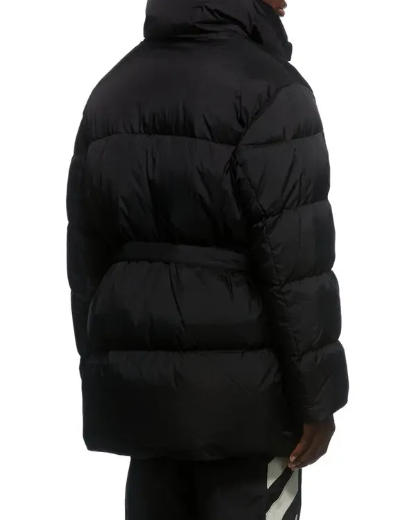 Off-White Logo Belted Puffer Jacket