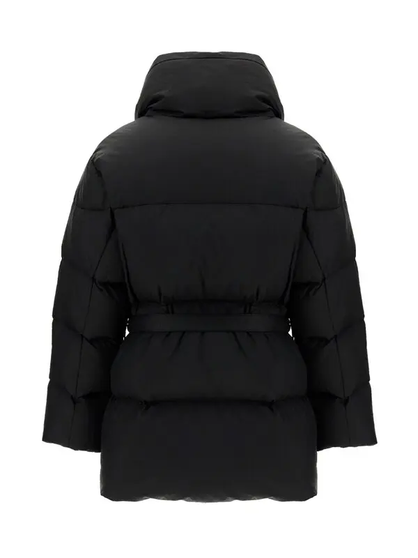 Off-White Logo Belted Puffer Jacket
