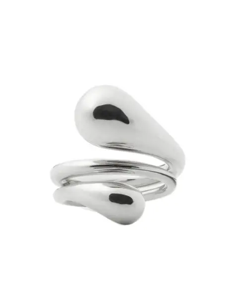 Bottega Veneta Drop Ring - Silver
