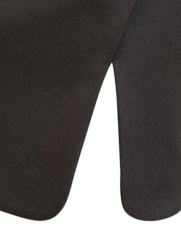 Off-White High Waist Mini Skirt With Side Slit