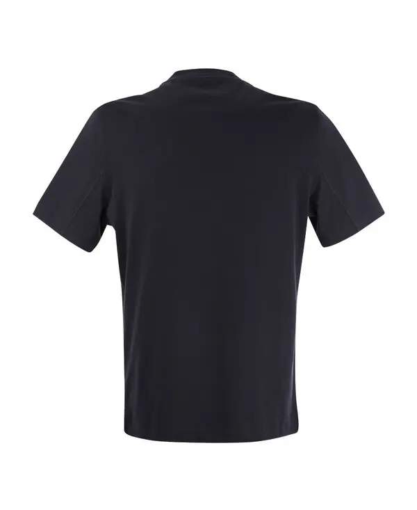 Brunello Cucinelli Logo Printed Crewneck T-shirt