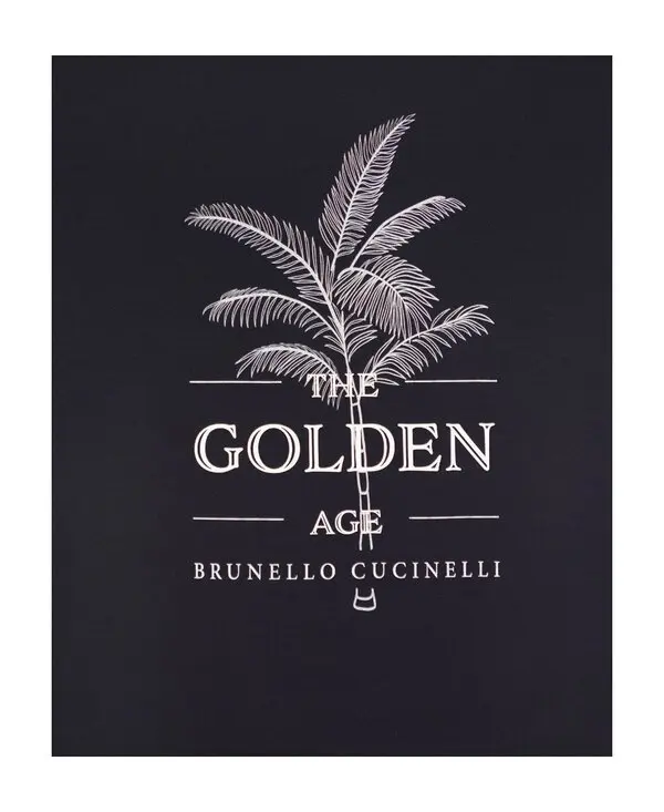 Brunello Cucinelli Logo Printed Crewneck T-shirt