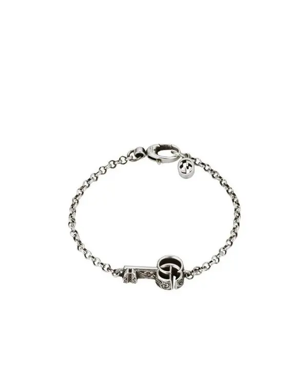 Gucci Gg Marmont Key Charm Bracelet - Gray