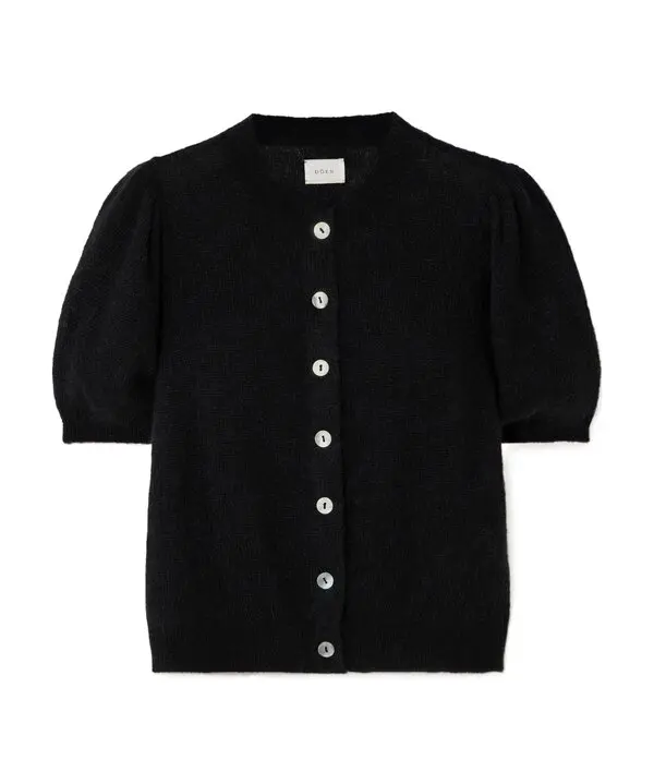 DÔEN Short-sleeved Cardigan - Black
