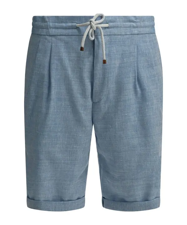 Brunello Cucinelli Chevron Bermuda Shorts