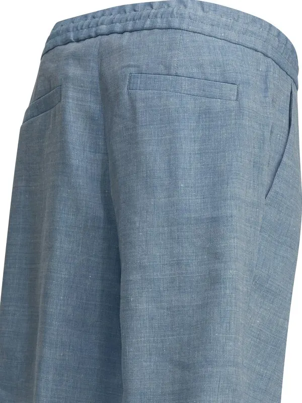Brunello Cucinelli Chevron Bermuda Shorts