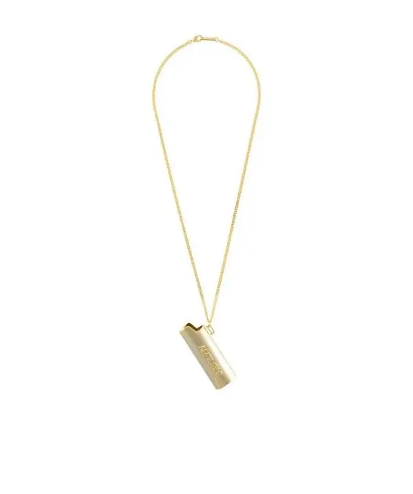 AMBUSH Logo Lighter Case Necklace - Yellow