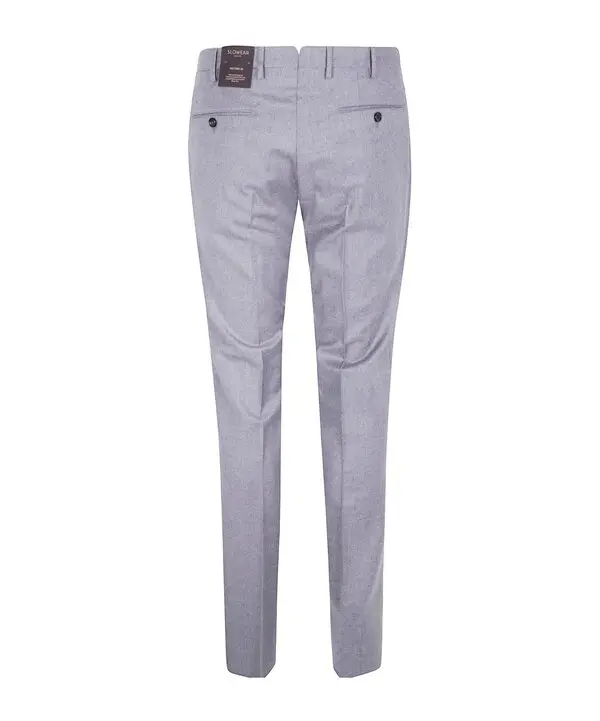 Incotex Belted Wool-blend Pants - Gray