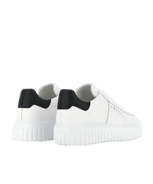 Hogan Round-toe Leather Lace-up Sneakers