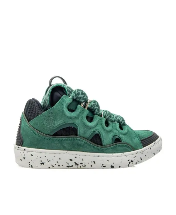 LANVIN Curb Lace-up Sneakers - Green