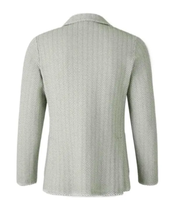 LARDINI Herringbone Single-breasted Blazer - Gray