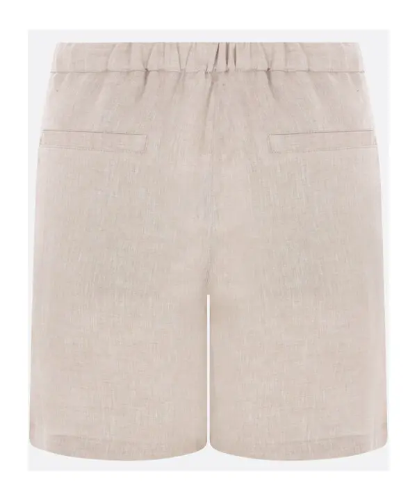 Brunello Cucinelli Darted Elasticated Waistband Wide Leg Shorts