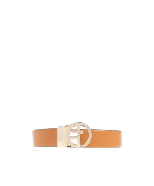 Giorgio Armani Two-tone Reversible Belt - Nude