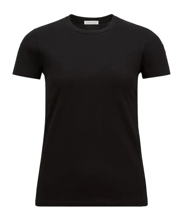Moncler Crewneck Short-sleeved T-shirt - Black