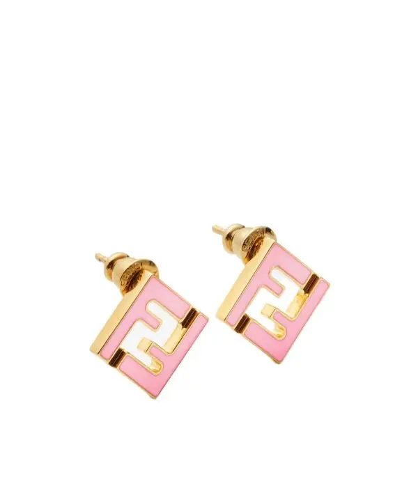 Fendi Forever Stud Earrings - Pink