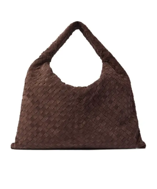 Bottega Veneta Large Braided Tote Bag - Chocolate