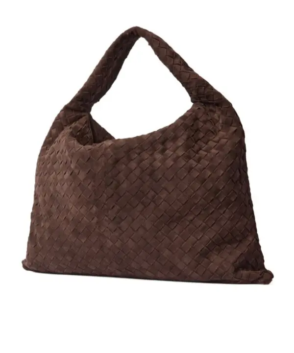 Bottega Veneta Large Braided Tote Bag - Chocolate
