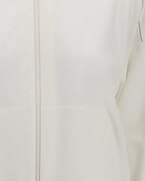 Brunello Cucinelli Monili Embellished Zip Hoodie