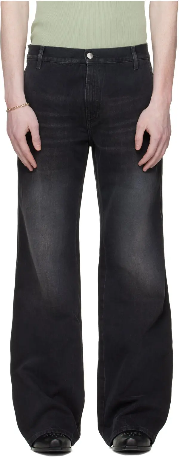Amiri Bootcut Jeans - Black