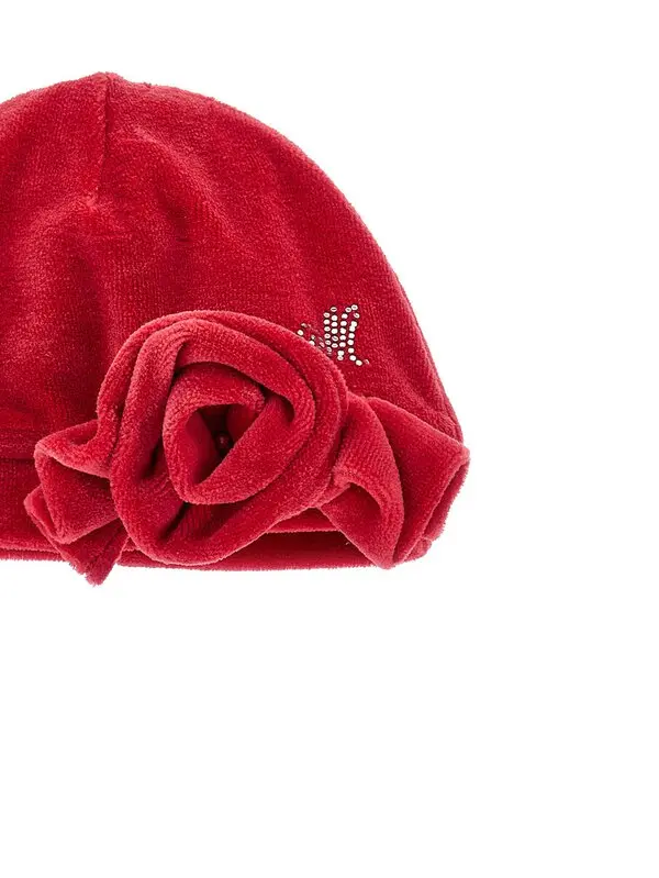 Monnalisa Logo-embellished Cotton Beanie