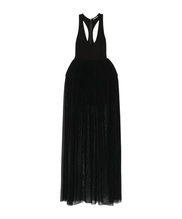 David Koma Pleated Tulle Gown