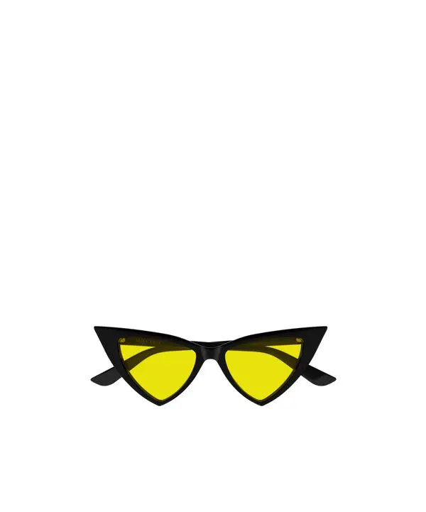 Alexander McQueen Cat Eye Sunglasses - Yellow