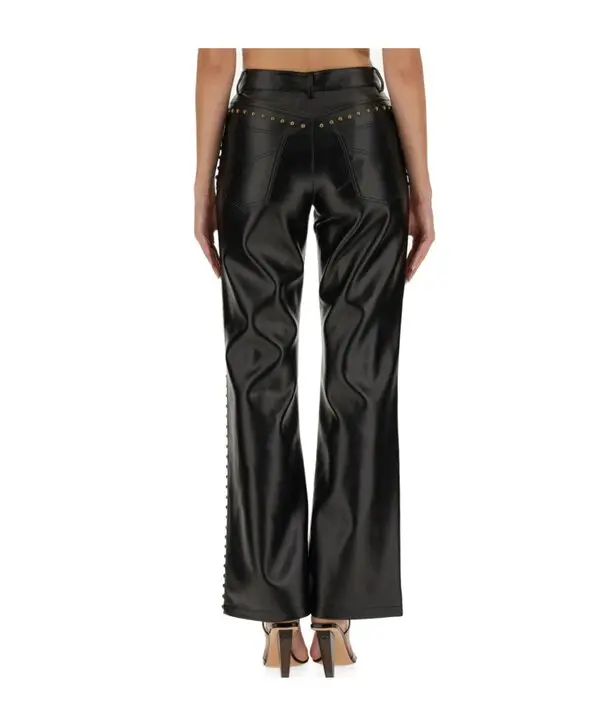 Moschino Embellished Trousers With Rivets