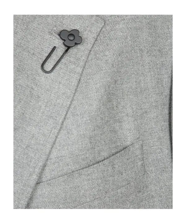 LARDINI Single-breasted Tailored Blazer - Grey