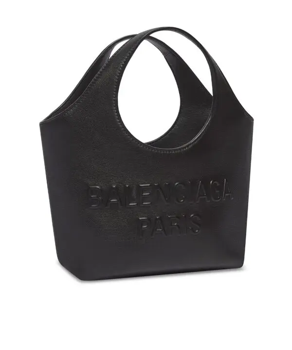 Balenciaga Logo Debossed Loop Handle Tote Bag