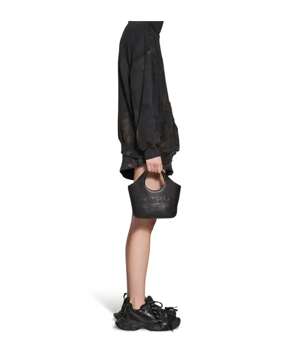 Balenciaga Logo Debossed Loop Handle Tote Bag
