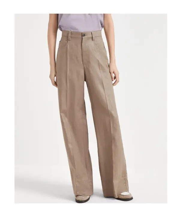 Brunello Cucinelli Pleated Wide-leg Trousers