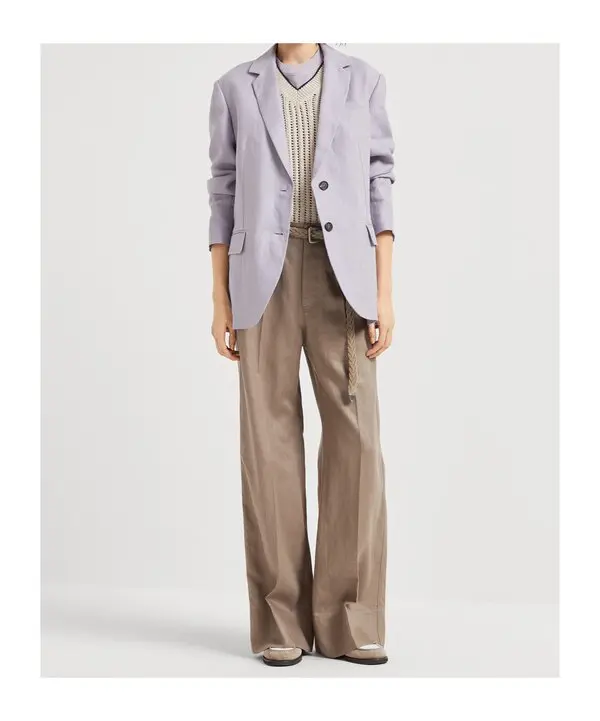 Brunello Cucinelli Pleated Wide-leg Trousers