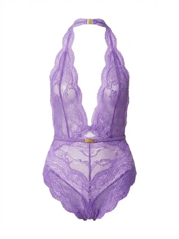 Gucci Floral Lace Halterneck Bodysuit