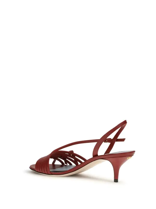 Valentino Garavani Strappy Heeled Sandals - Red