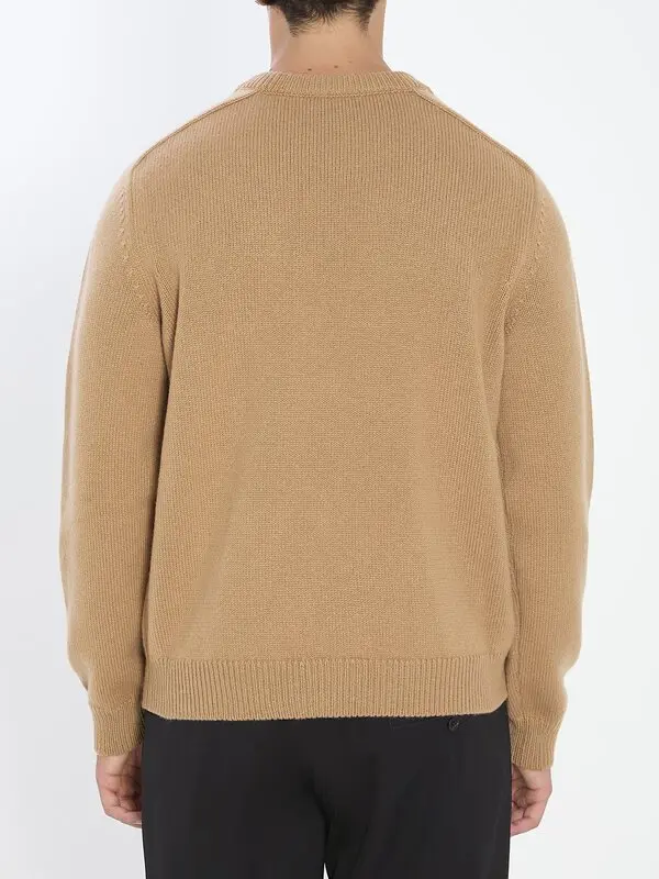 Celine Crew Neck Sweater In Wool And Cashmere