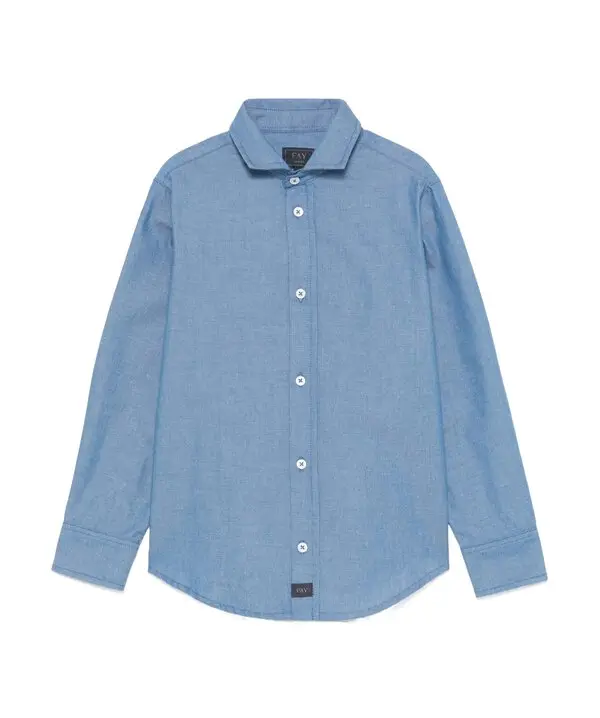 FAY Cotton Shirt With Buttoned Cuffs