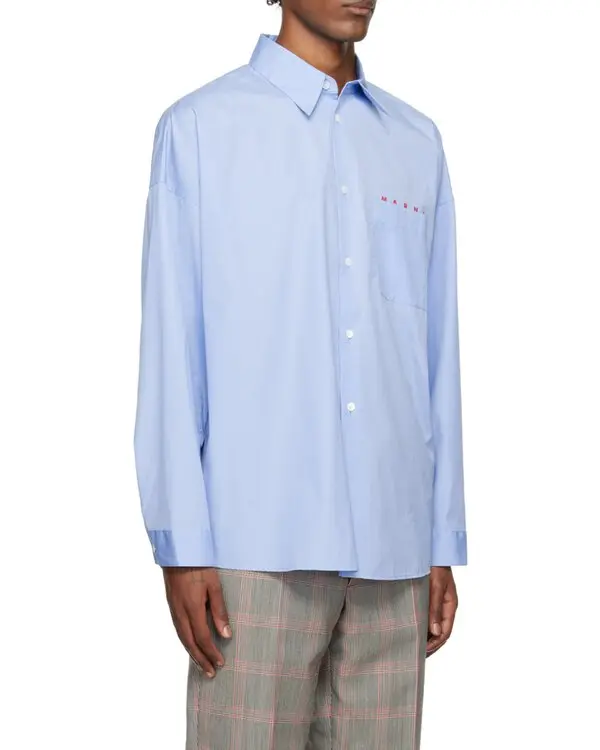 Marni Logo Printed Long-sleeved Shirt