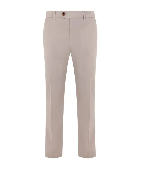 Brunello Cucinelli Italian Fit Gabardine Trousers - Grey