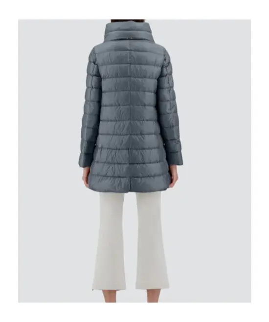 Herno Amelia High-neck Quilted Jacket - Gray