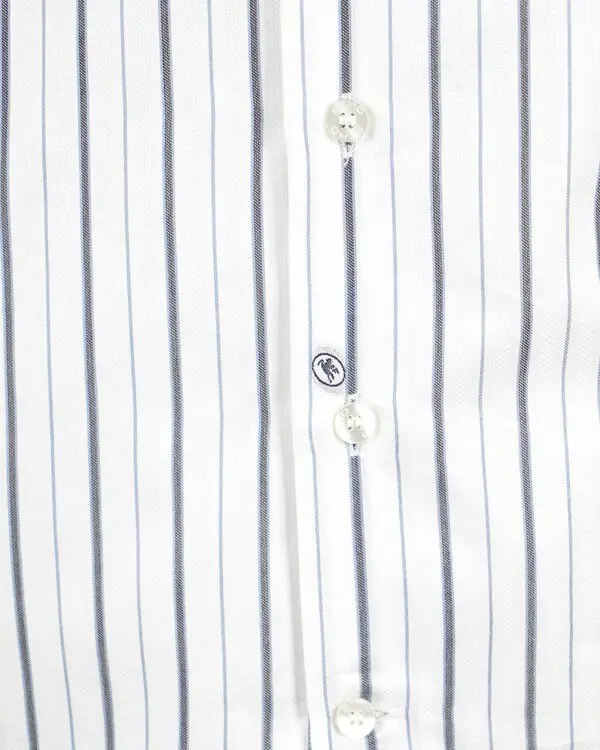 Etro Long Sleeved Striped Jacquard Shirt
