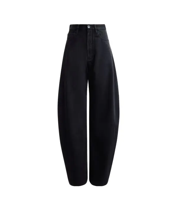 Alaïa High-waist Curved Jeans - Black