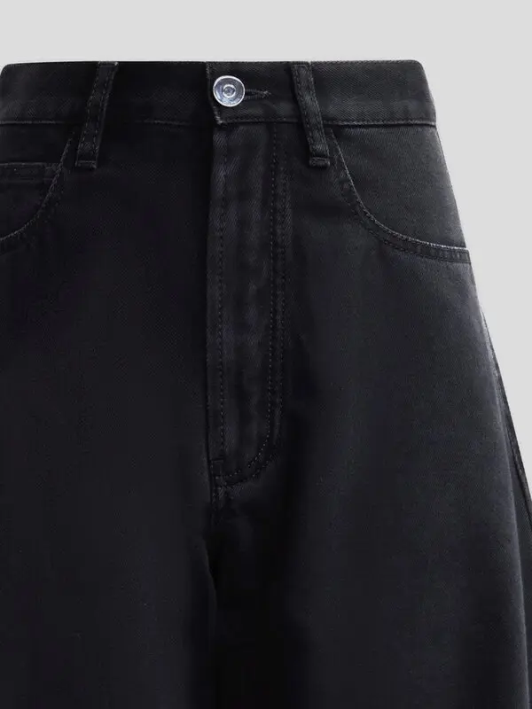 Alaïa High-waist Curved Jeans - Black