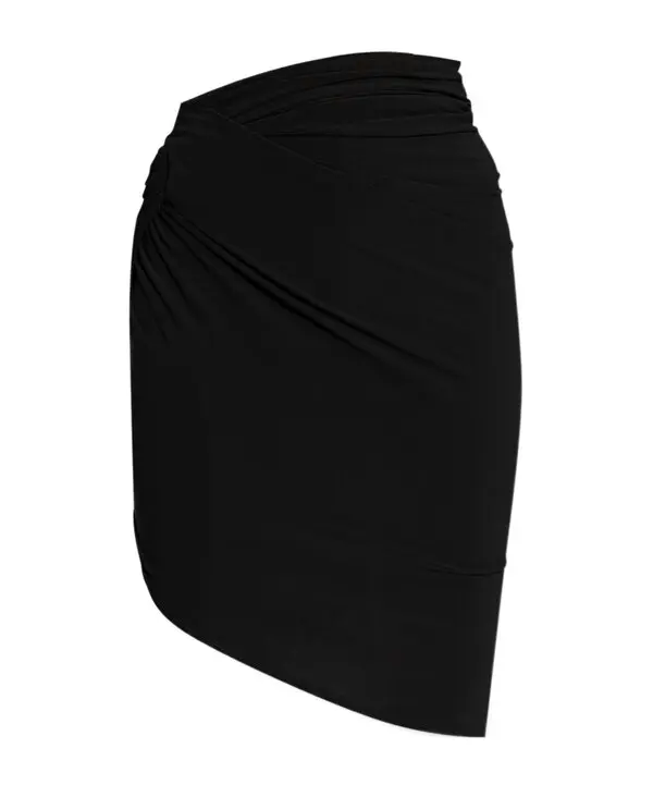 Jacquemus Draped Mini Skirt With Pendant Detail - Black