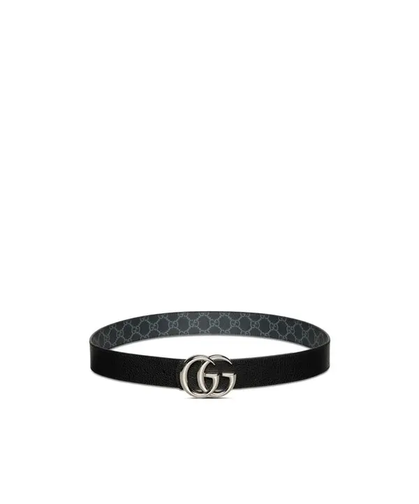 Gucci Gg Marmont Reversible Belt - Black