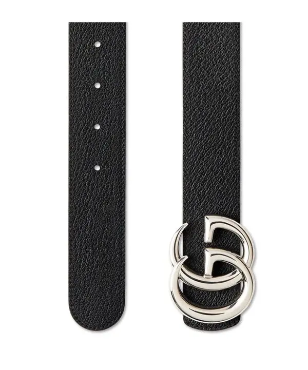 Gucci Gg Marmont Reversible Belt - Black
