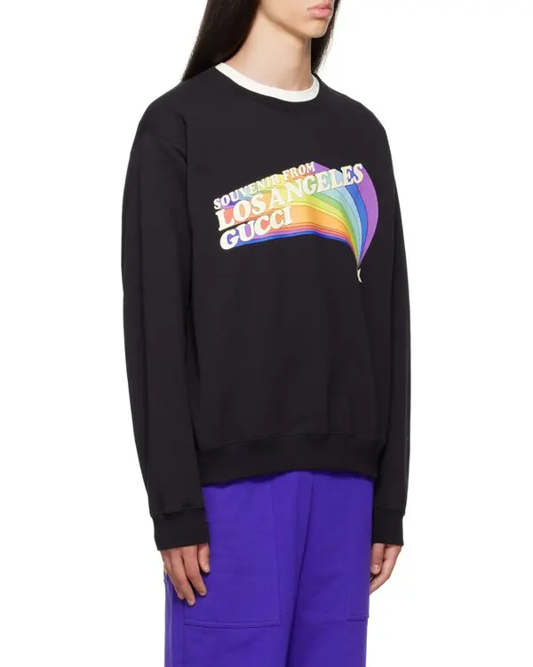 Gucci Los Angeles Rainbow Graphic Sweatshirt