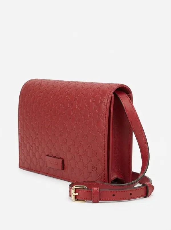 Gucci Logo Embossed Shoulder Bag