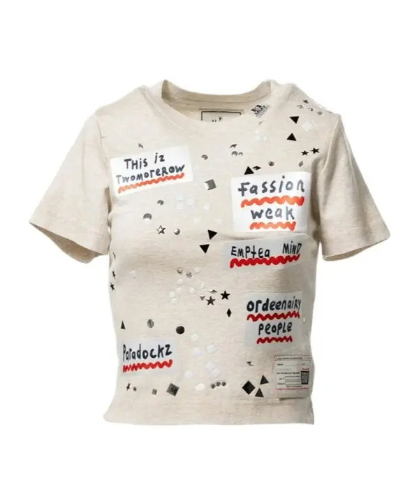 Mihara Yasuhiro Distressed Graphic T-shirt - White