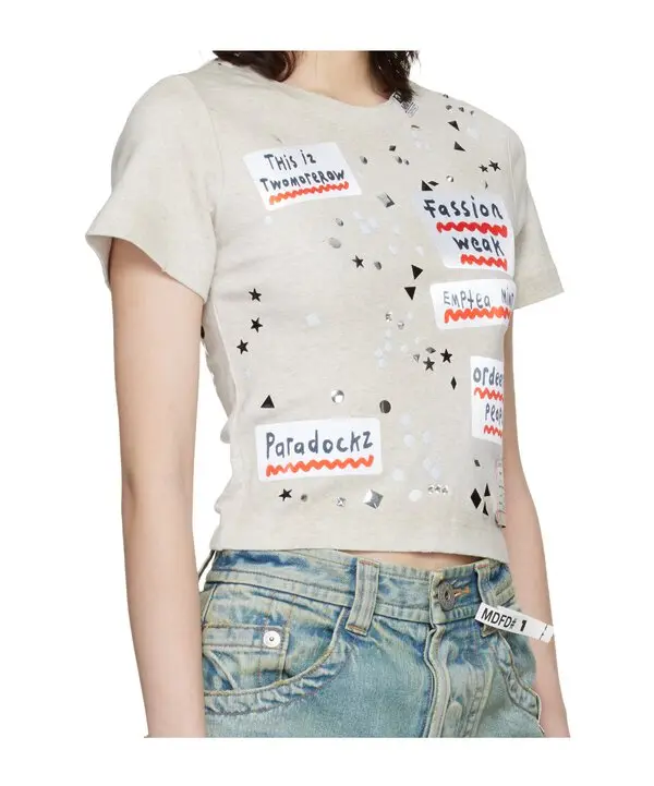 Mihara Yasuhiro Distressed Graphic T-shirt